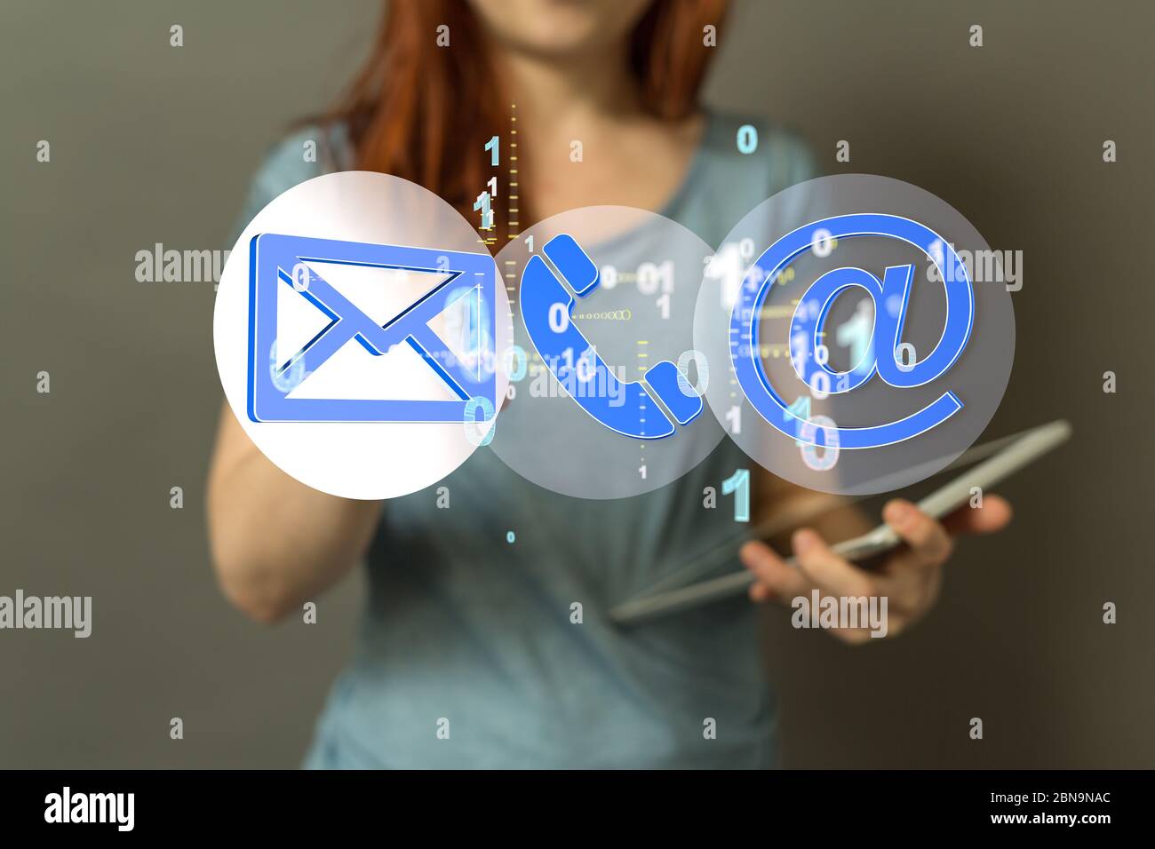 A Mail Communication Connection message to mailing Stock Photo - Alamy
