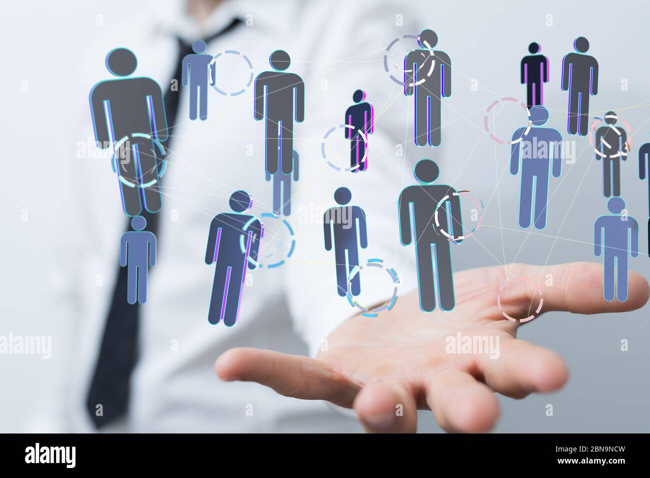 A conceptual image with social connection Stock Photo - Alamy