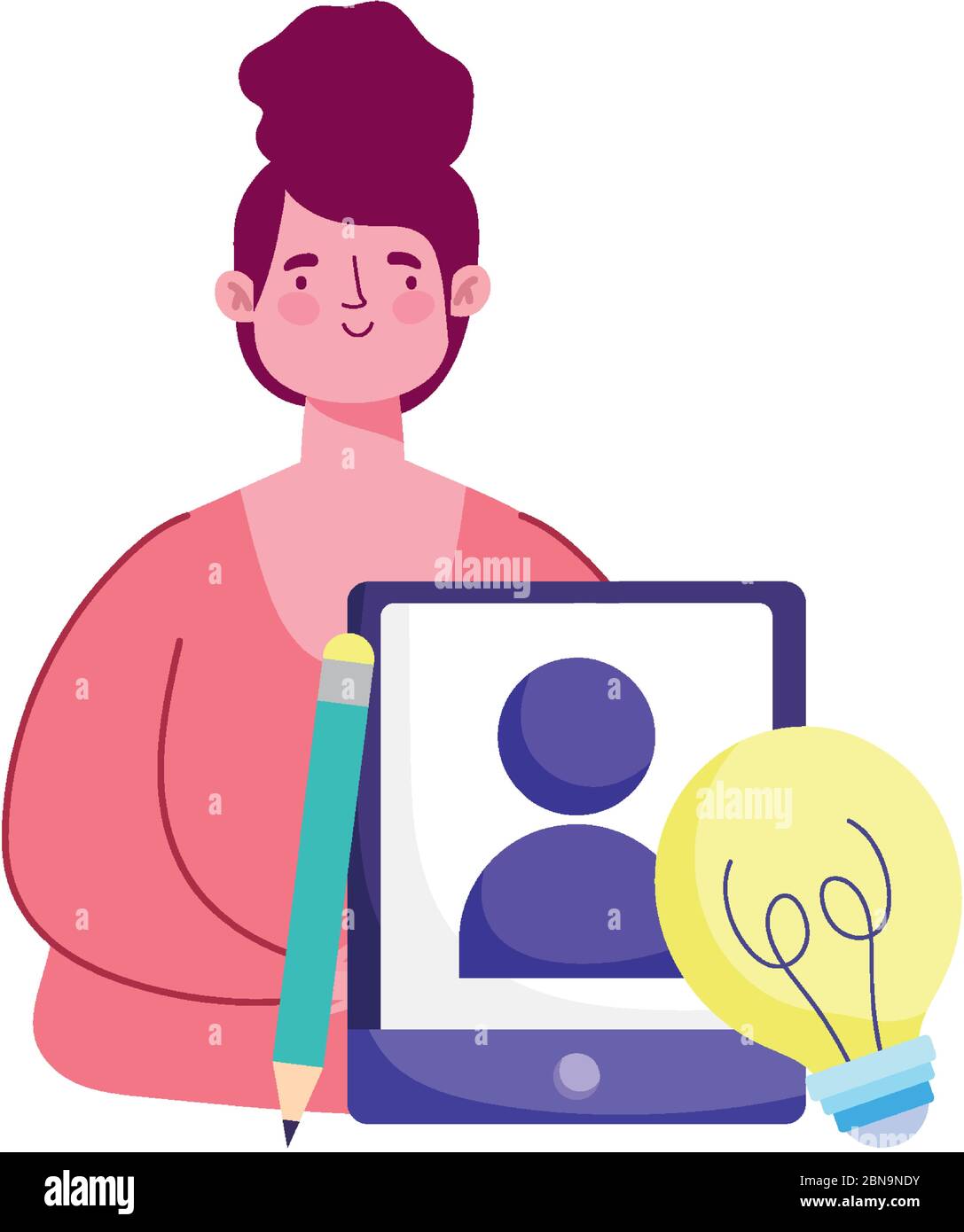 online education, teacher smartphone connection creativity lesson ...