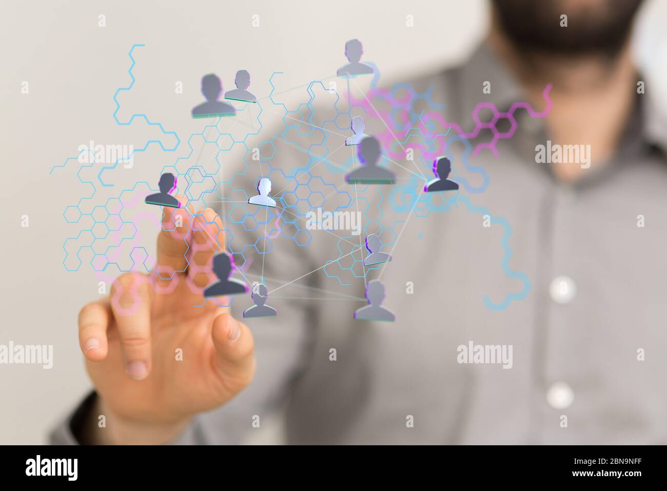 A conceptual image with social connection Stock Photo - Alamy