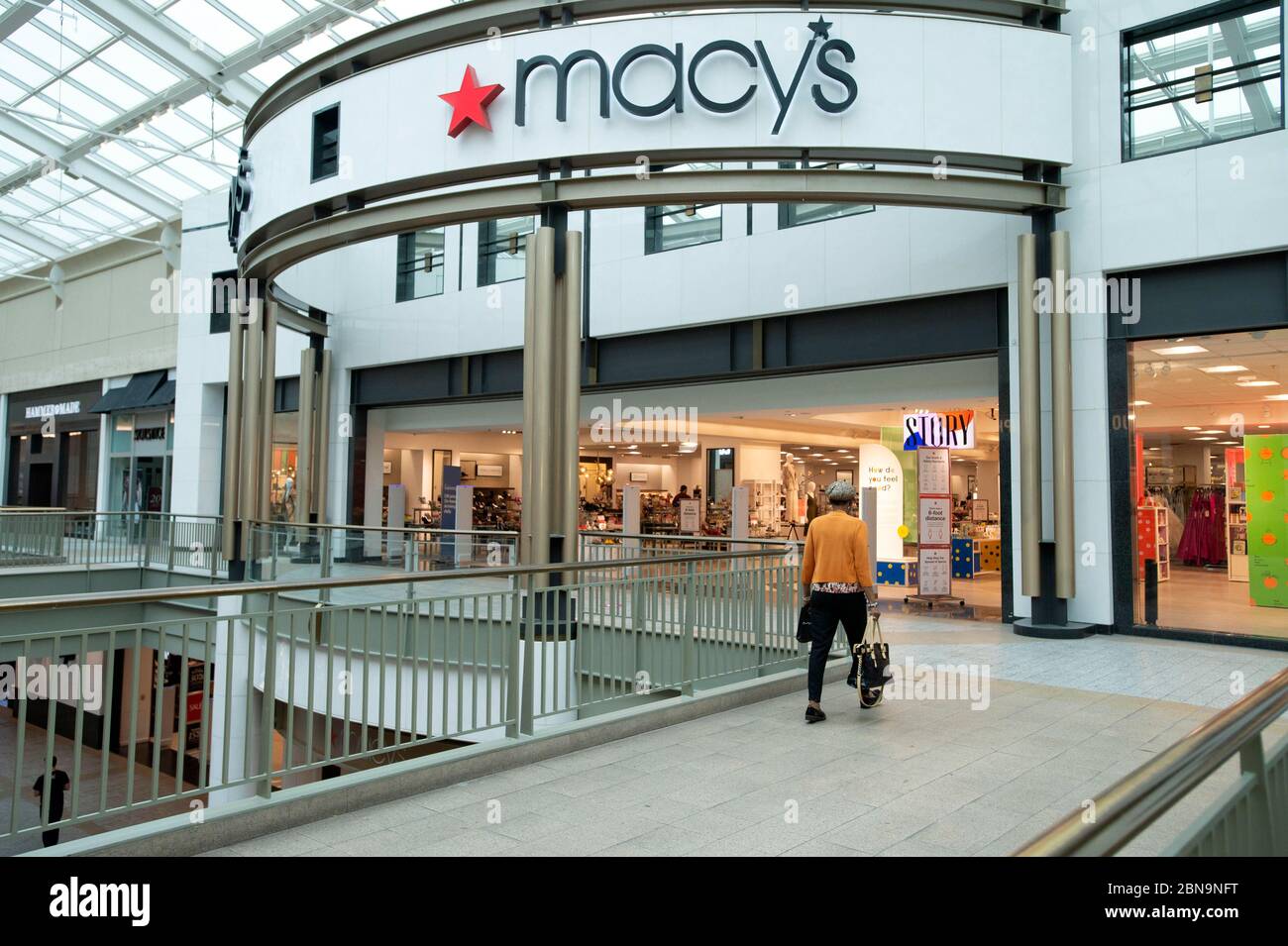 Atlanta, GA, USA. 8th May, 2020. Shoppers slowly began showing up at ...