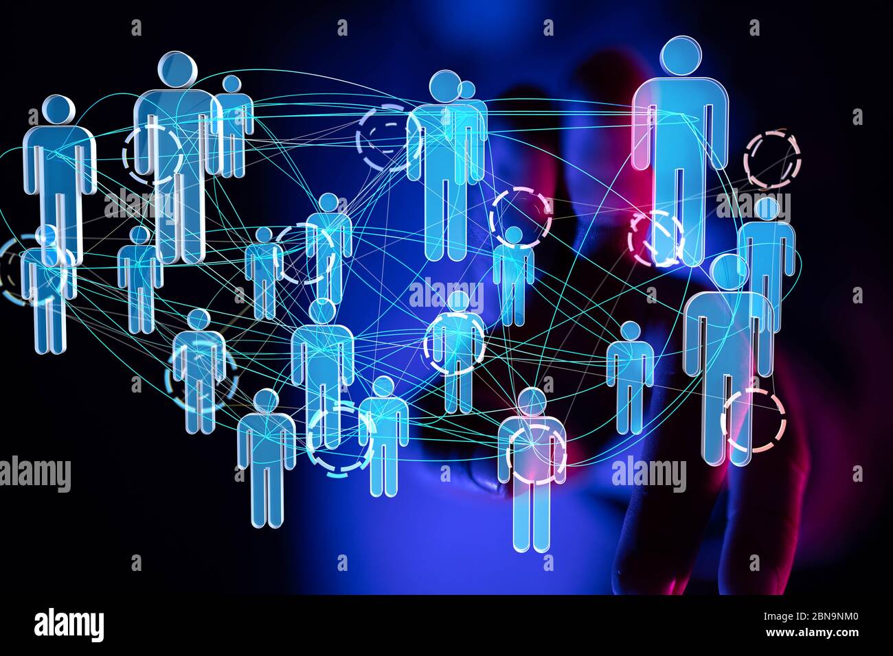 A conceptual image with social connection Stock Photo - Alamy