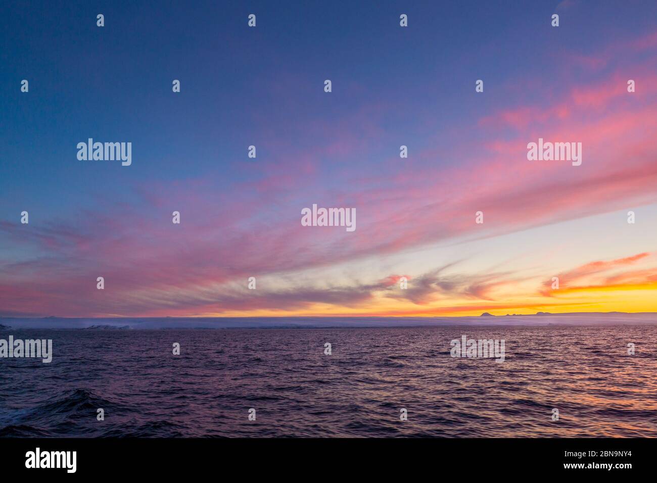 Beautiful iceberg floating sunset in hi-res stock photography and ...