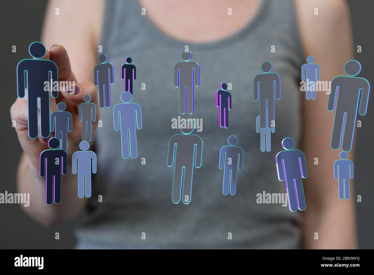 A conceptual image with social connection Stock Photo - Alamy