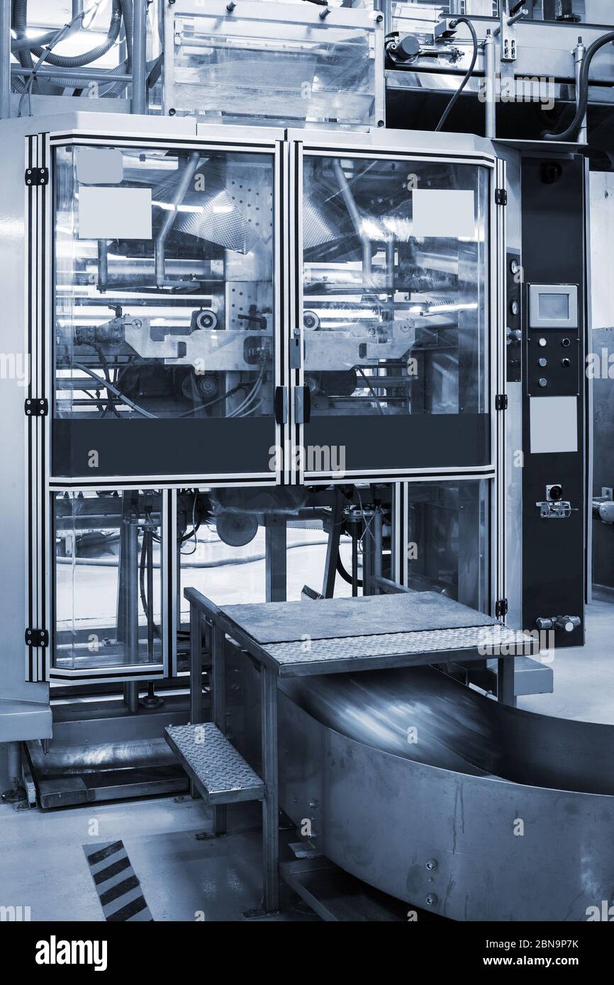Computer machine control panel for automated production in factory hi ...