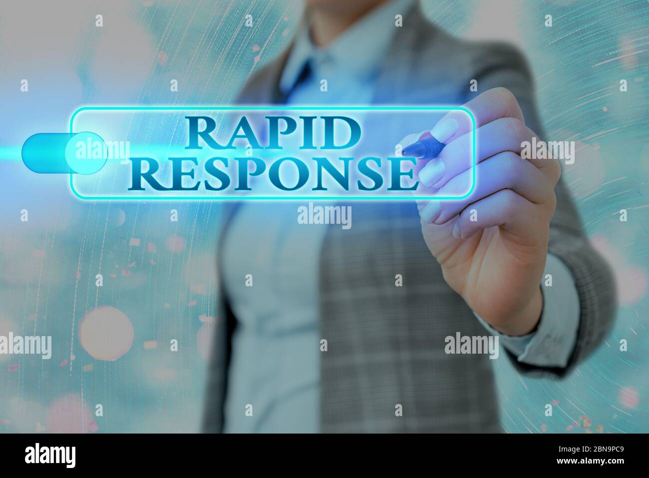 Writing note showing Rapid Response. Business concept for Medical ...
