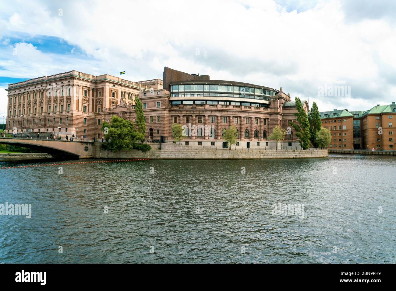 the swedish parliament riksdag building in central Stockholm Stock Photo - Alamy