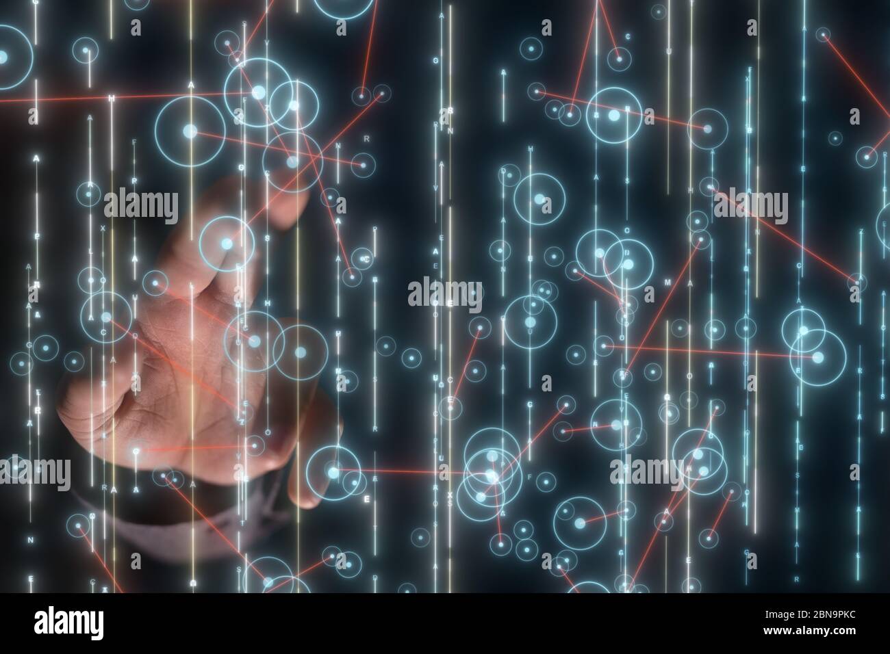 A Innovation futuristic digital data binary code background technology Stock Photo - Alamy