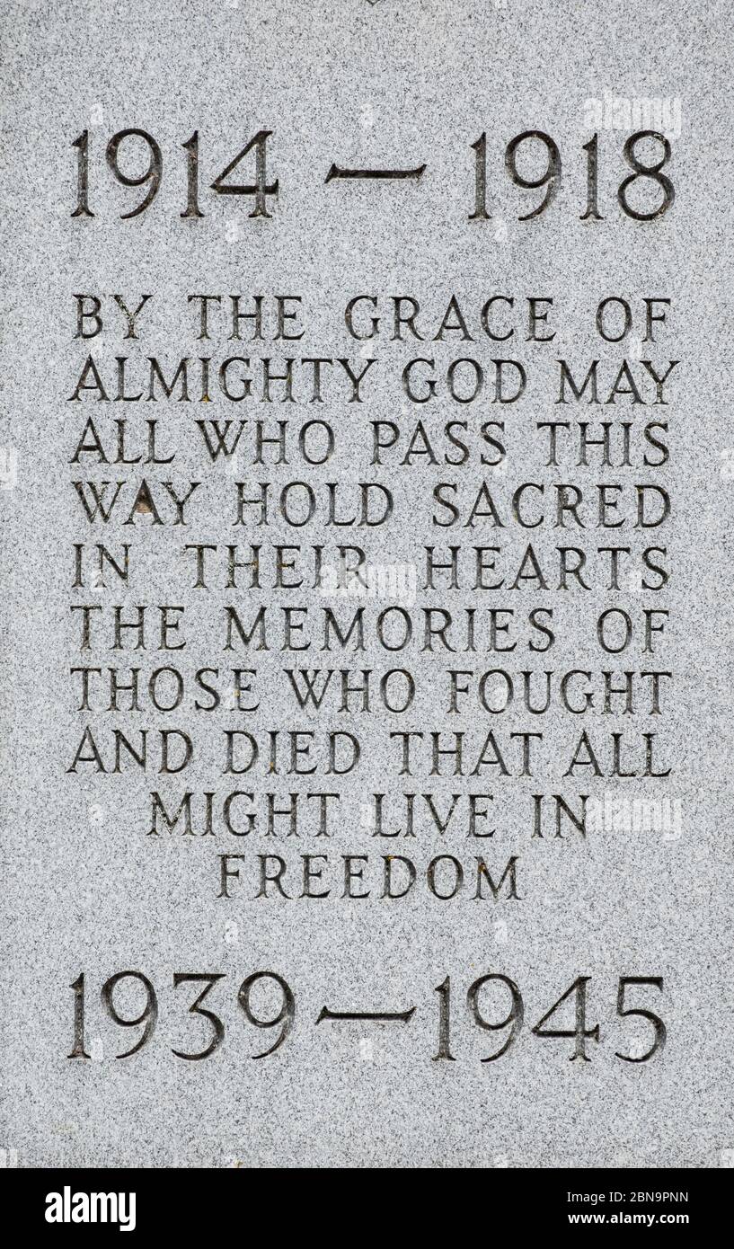 Cenotaph inscription hi-res stock photography and images - Alamy
