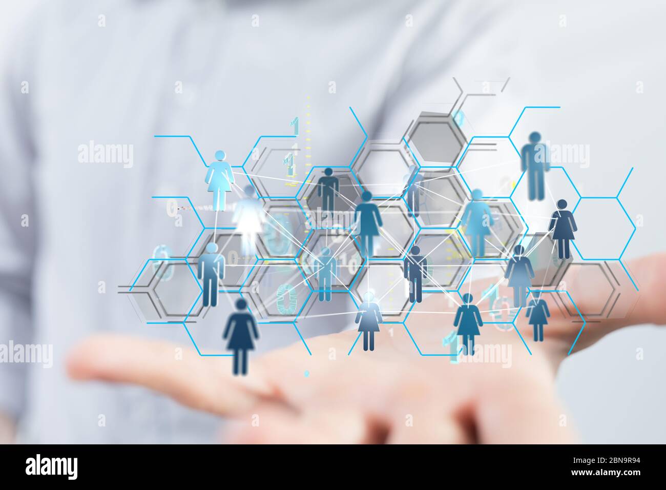 A conceptual image with social connection Stock Photo - Alamy