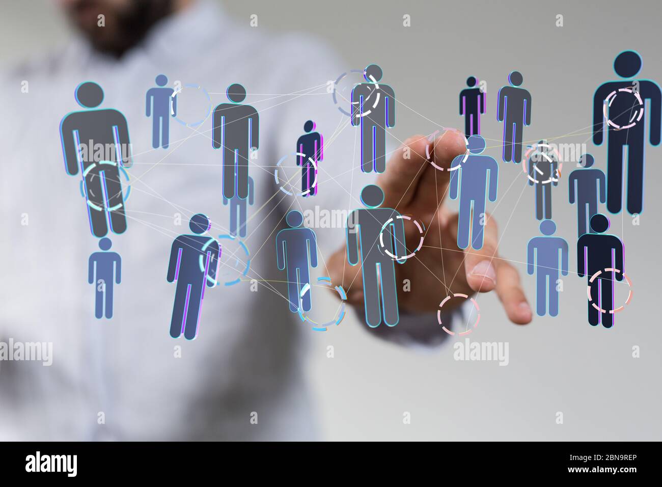 A conceptual image with social connection Stock Photo - Alamy