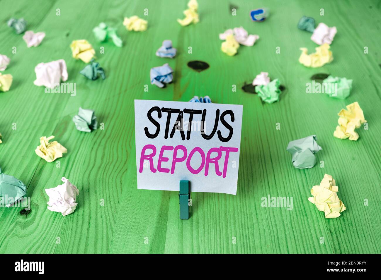 Text sign showing Status Report. Business photo showcasing Update ...