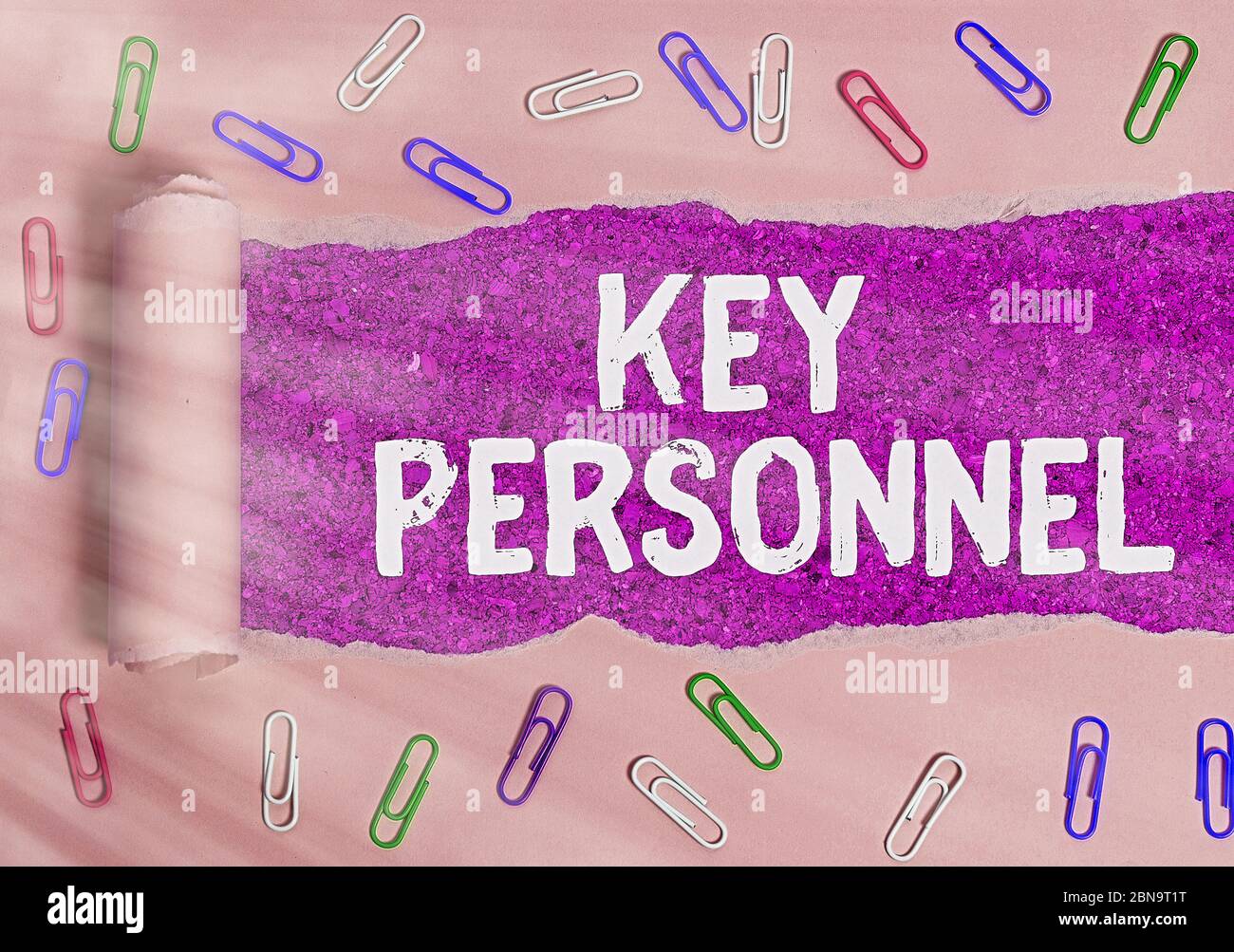 Text sign showing Key Personnel. Business photo text Program Directors ...