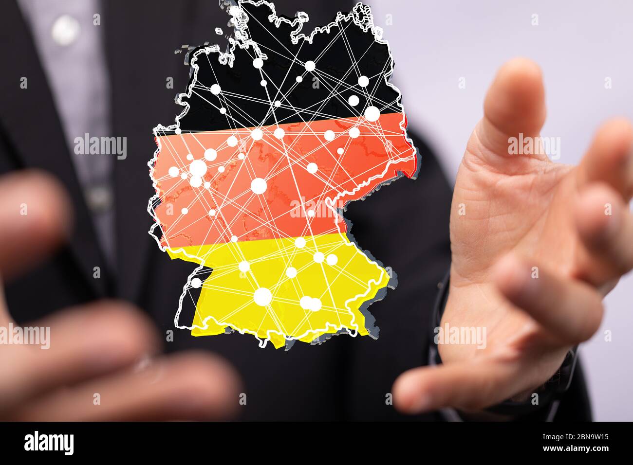 Deutschland map hi-res stock photography and images - Alamy
