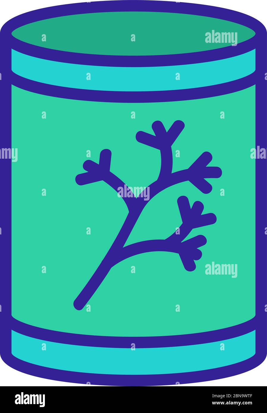 can of dill icon vector outline illustration Stock Vector Image & Art ...
