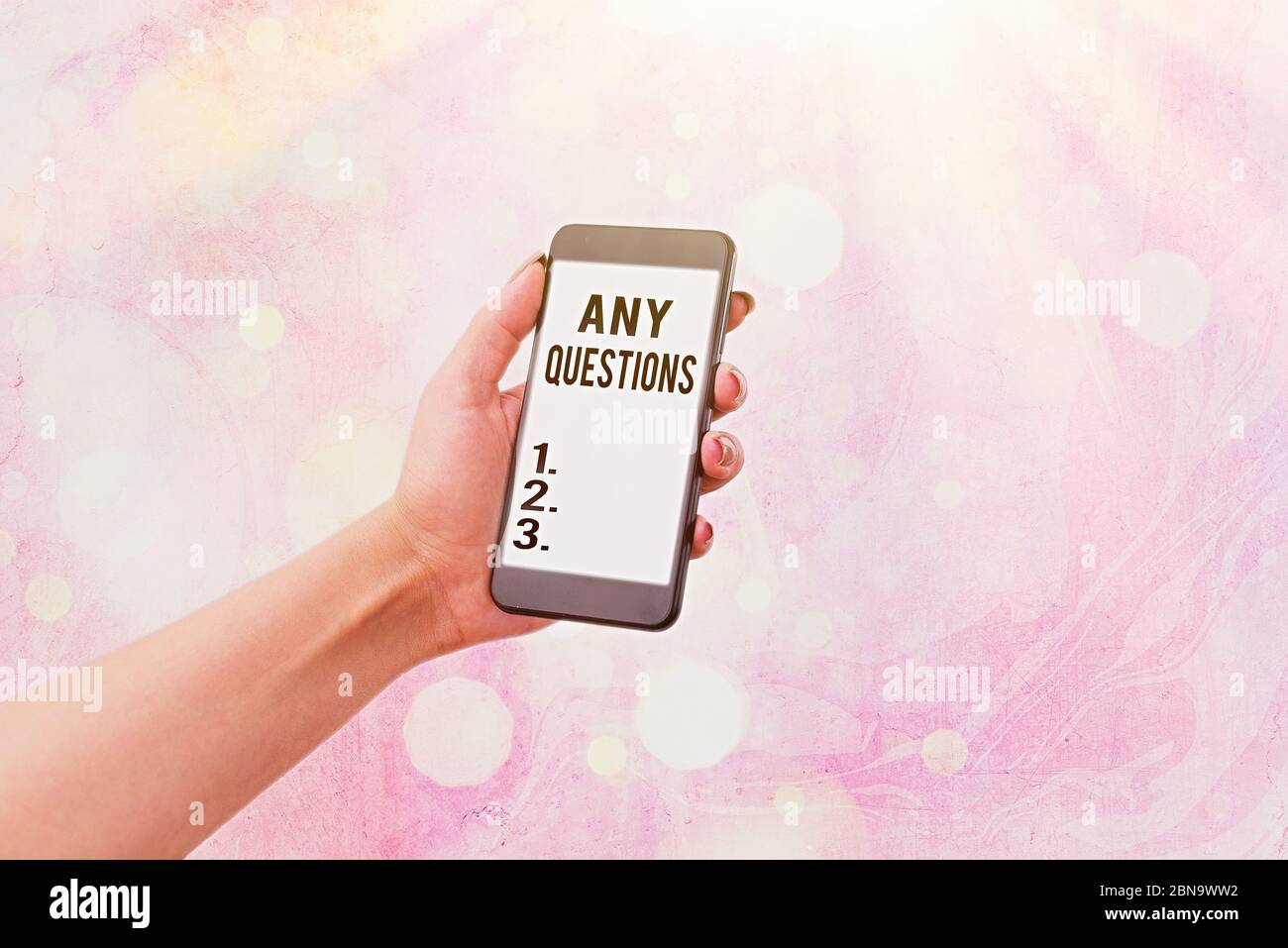 Writing note showing Any Questions. Business concept for Clueless Blank ...