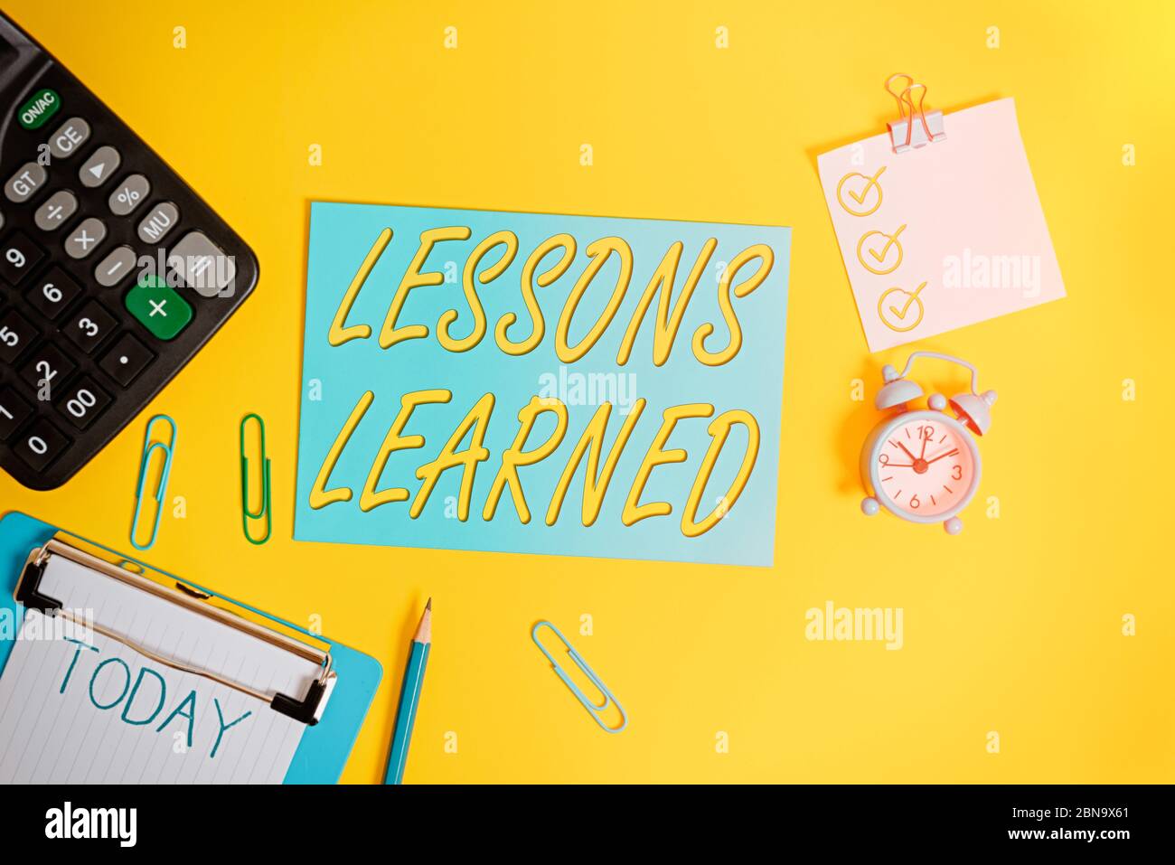 Conceptual hand writing showing Lessons Learned. Concept meaning ...