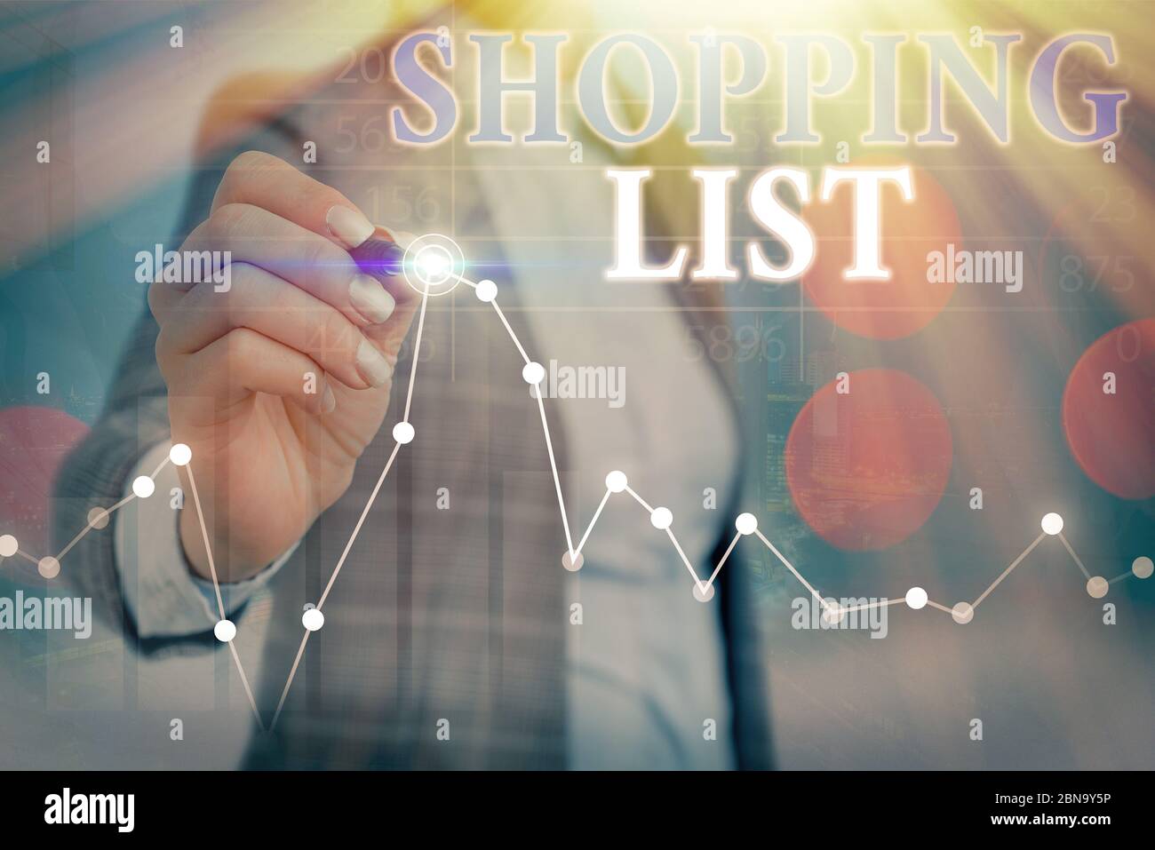 Conceptual hand writing showing Shopping List. Concept meaning ...