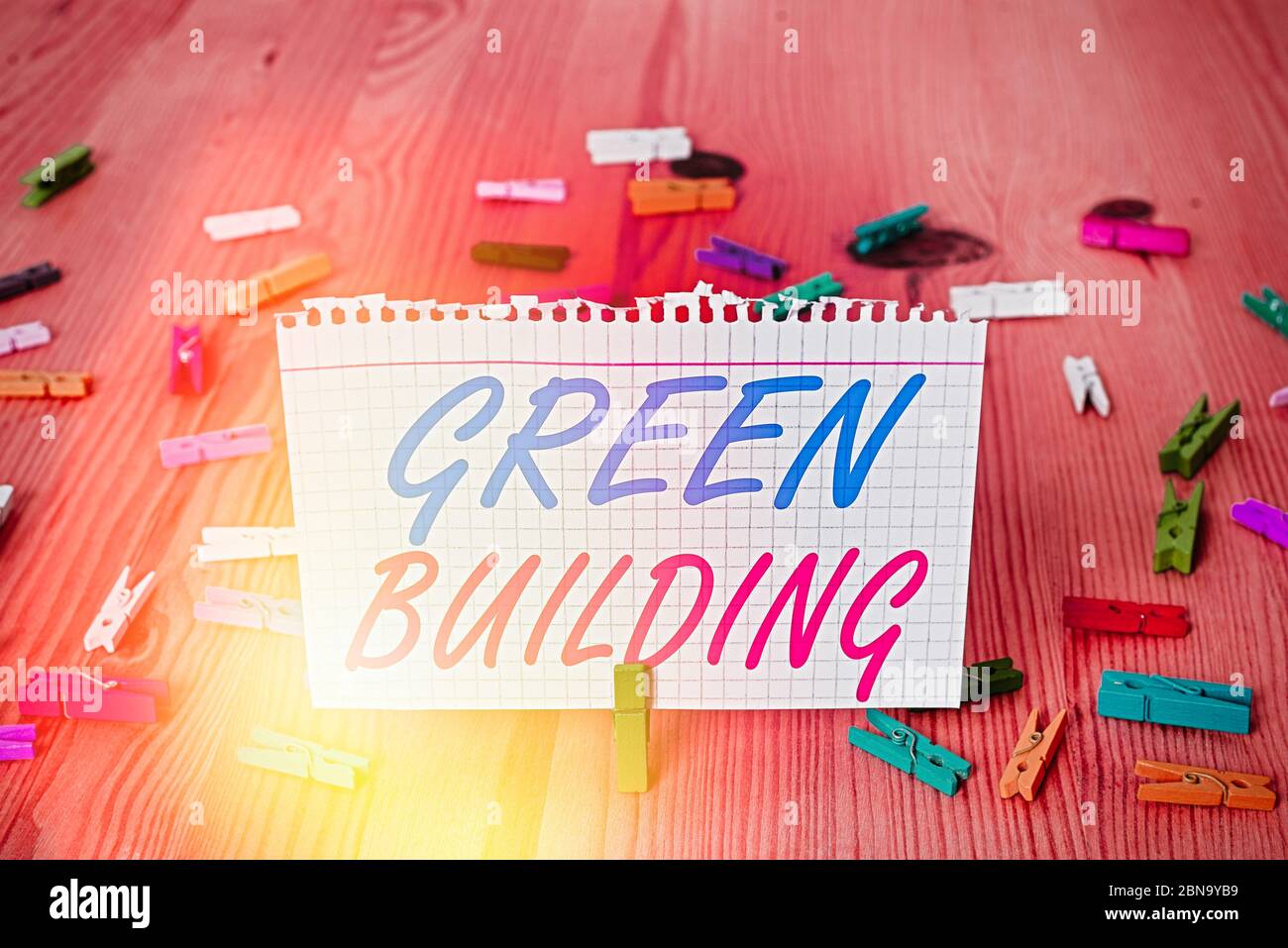 Text sign showing Green Building. Business photo text A structure that ...