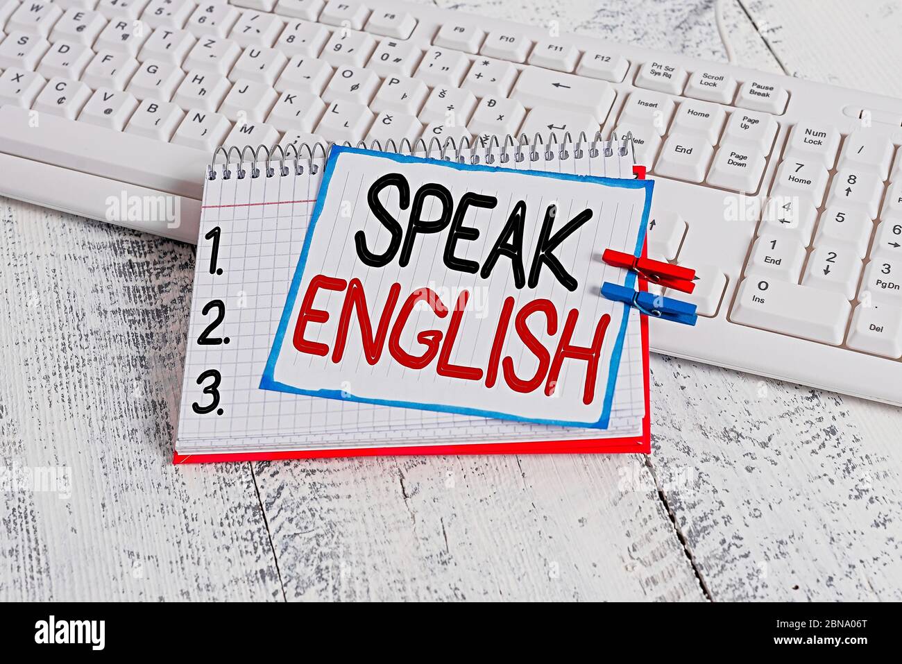 Text sign showing Speak English. Business photo showcasing Study ...