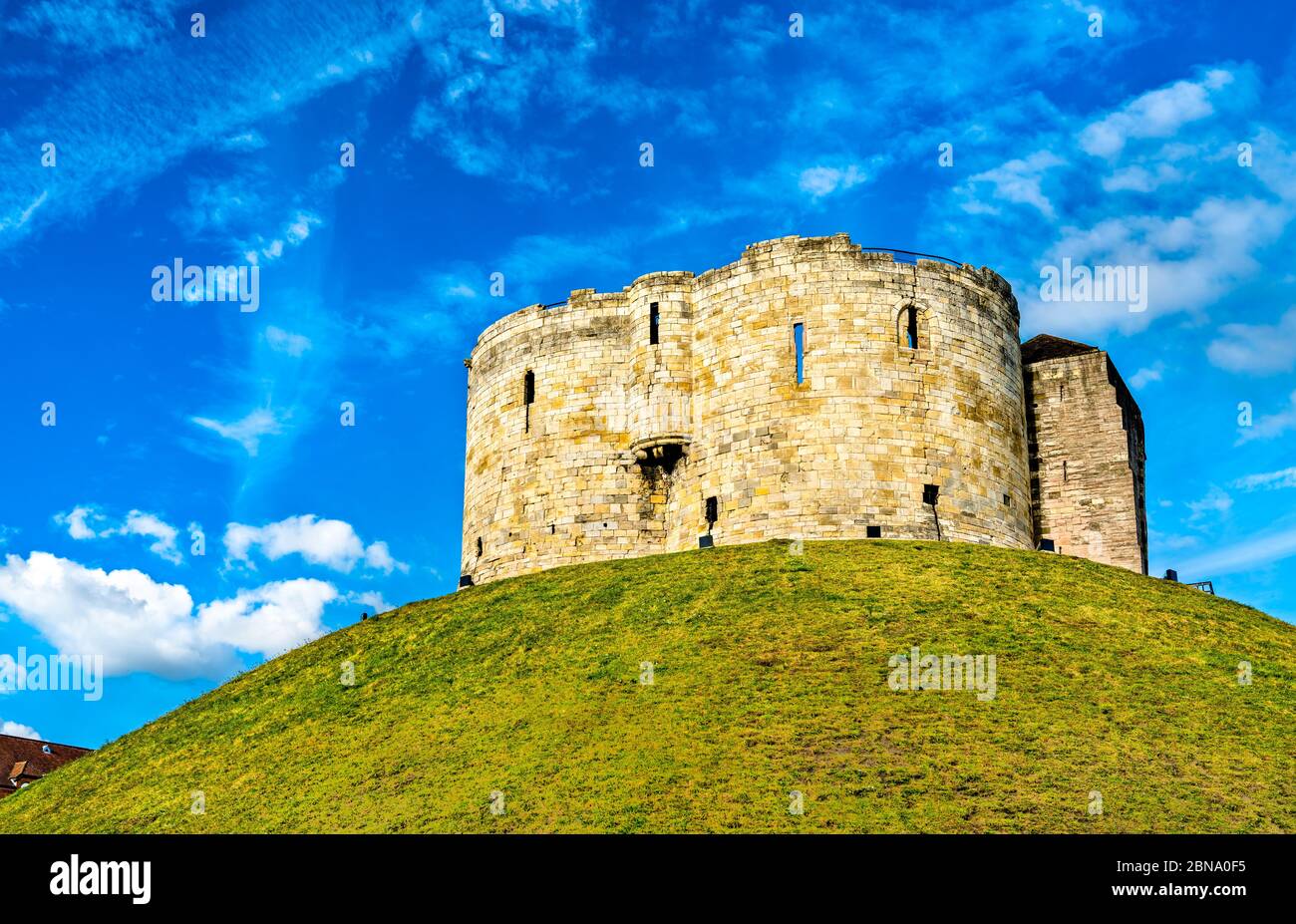 Clifford Tower in York, England Stock Photo - Alamy
