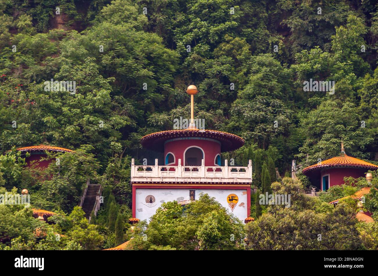 Fengdu, Chongqing, China - May 8, 2010: Yangtze River. Classic ...