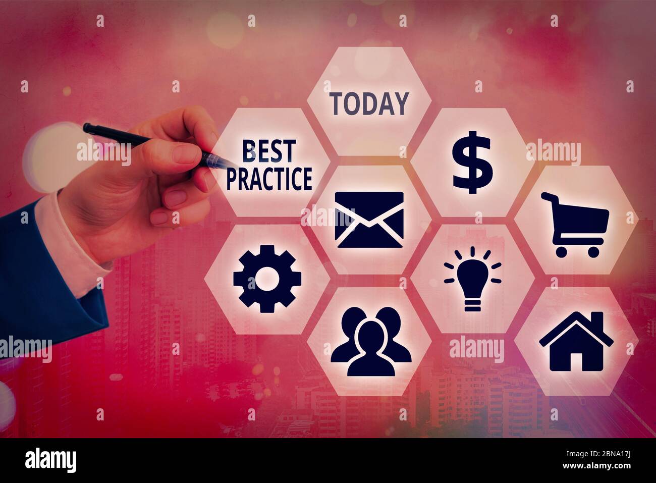 Conceptual hand writing showing Best Practice. Concept meaning Method ...