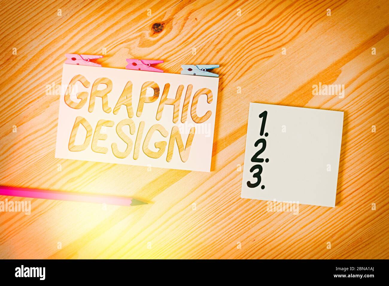 Conceptual hand writing showing Graphic Design. Concept meaning art or skill of combining text ...