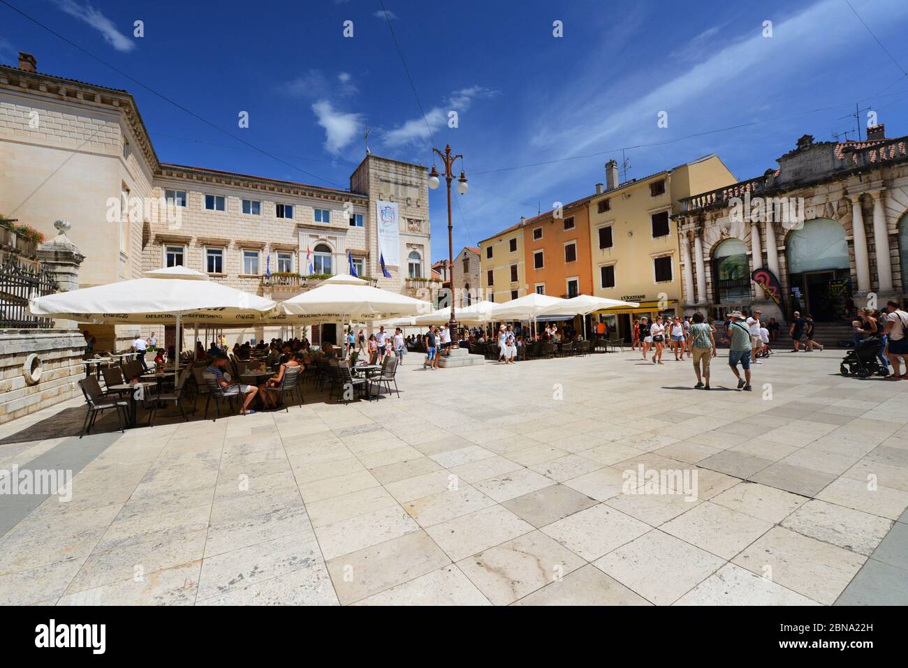 People's square in the old city of Zadar, Croatia Stock Photo - Alamy