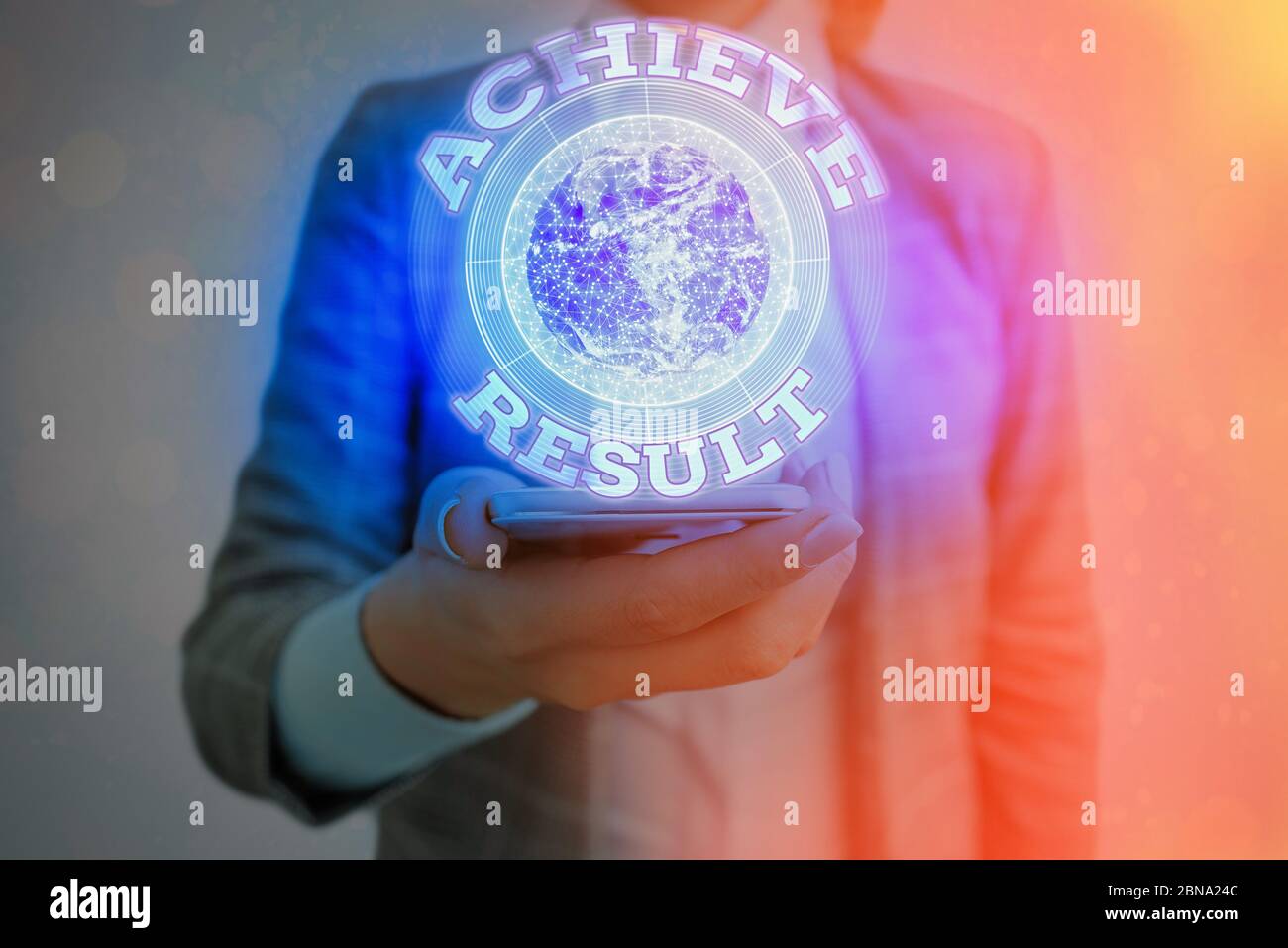 Text sign showing Achieve Result. Business photo showcasing ...