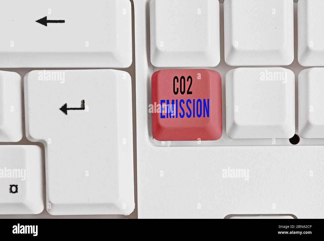Text sign showing Co2 Emission. Business photo text Releasing of ...