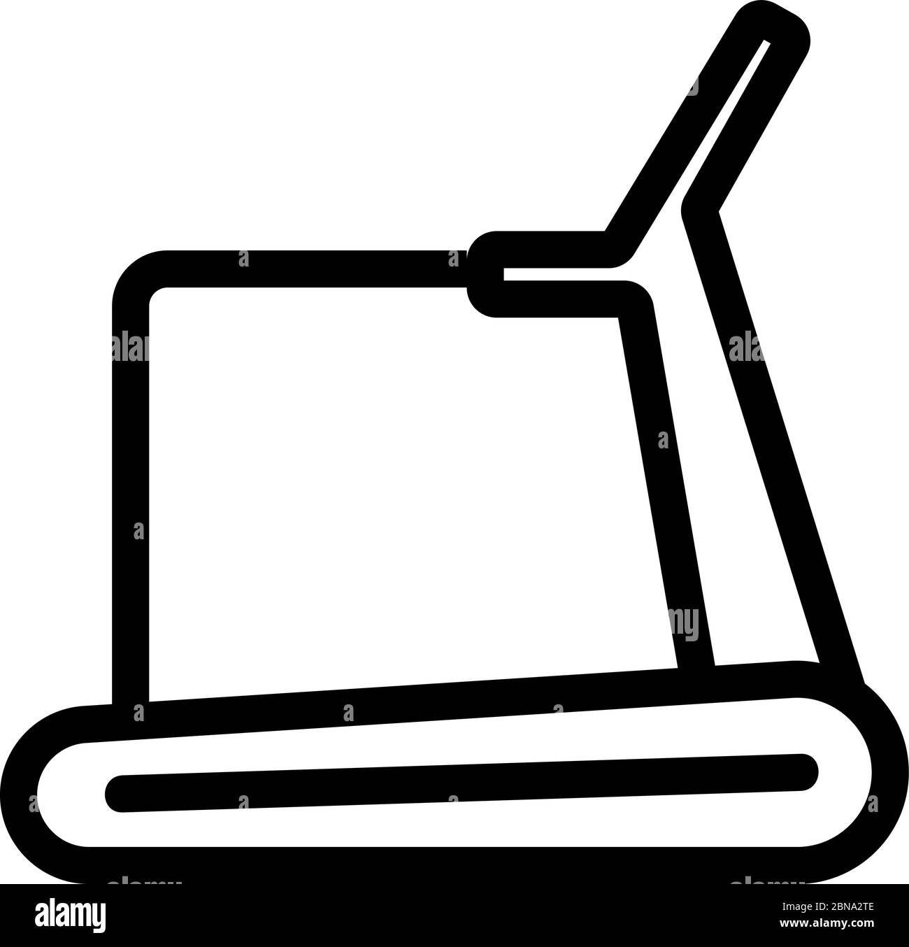 running magnetic exercise machine icon vector outline illustration ...