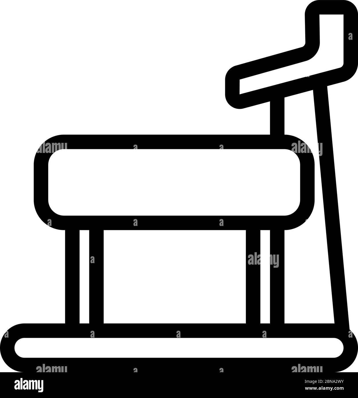 running fitness machine icon vector outline illustration Stock Vector ...