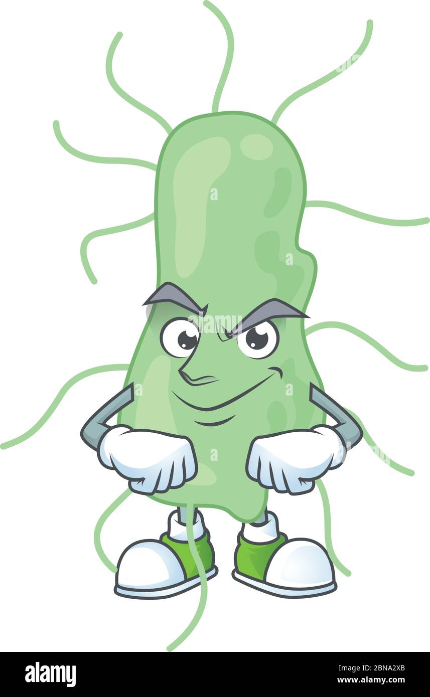 Salmonella cartoon character design with sneaky face Stock Vector Image ...