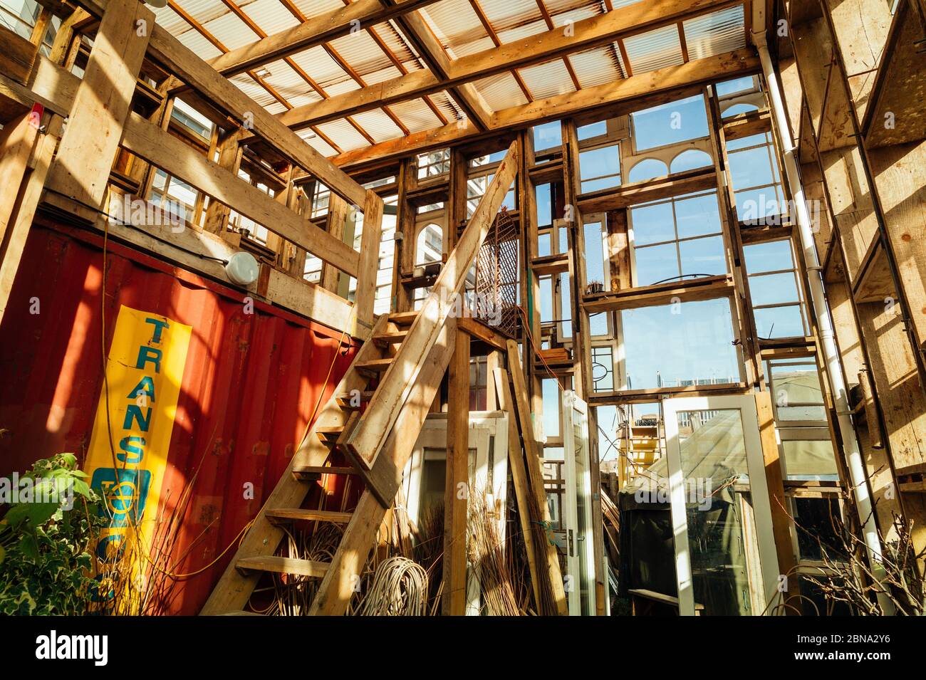 LONDON, UNITED KINGDOM - Jun 01, 2018: The Skip Garden, near Kings ...