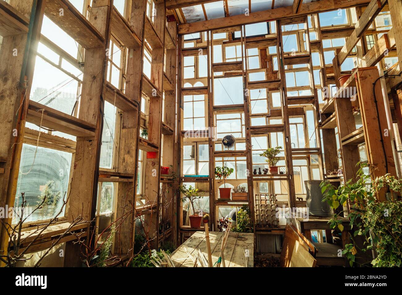 LONDON, UNITED KINGDOM - Jun 05, 2018: Interior view of the sustainable ...