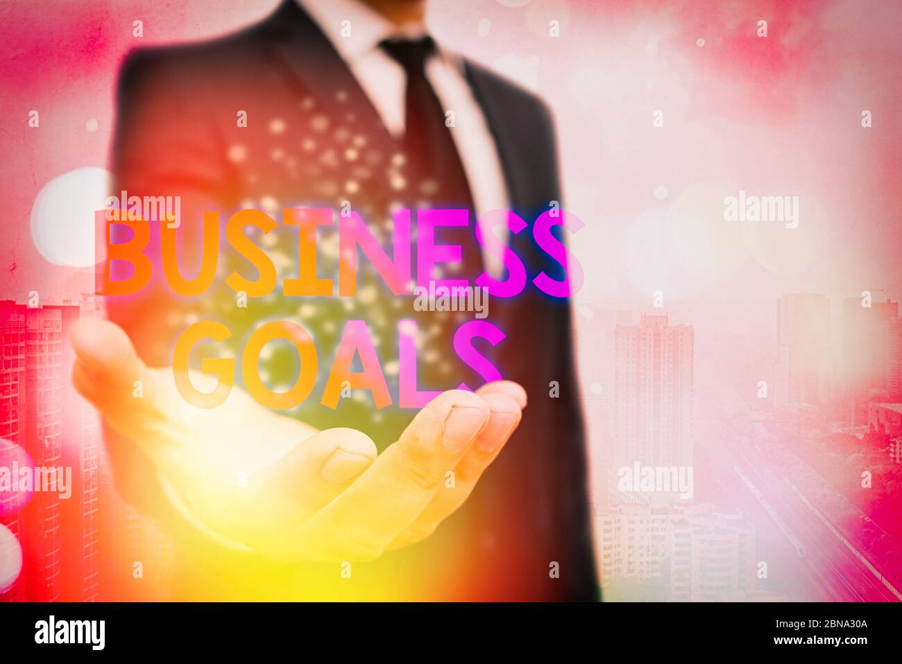 Conceptual hand writing showing Business Goals. Concept meaning ...