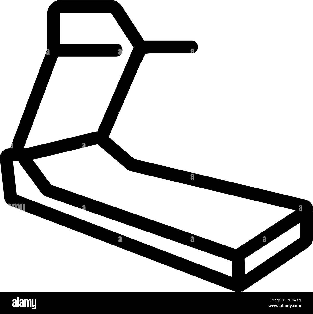 mechanical running track for cardio icon vector outline illustration ...