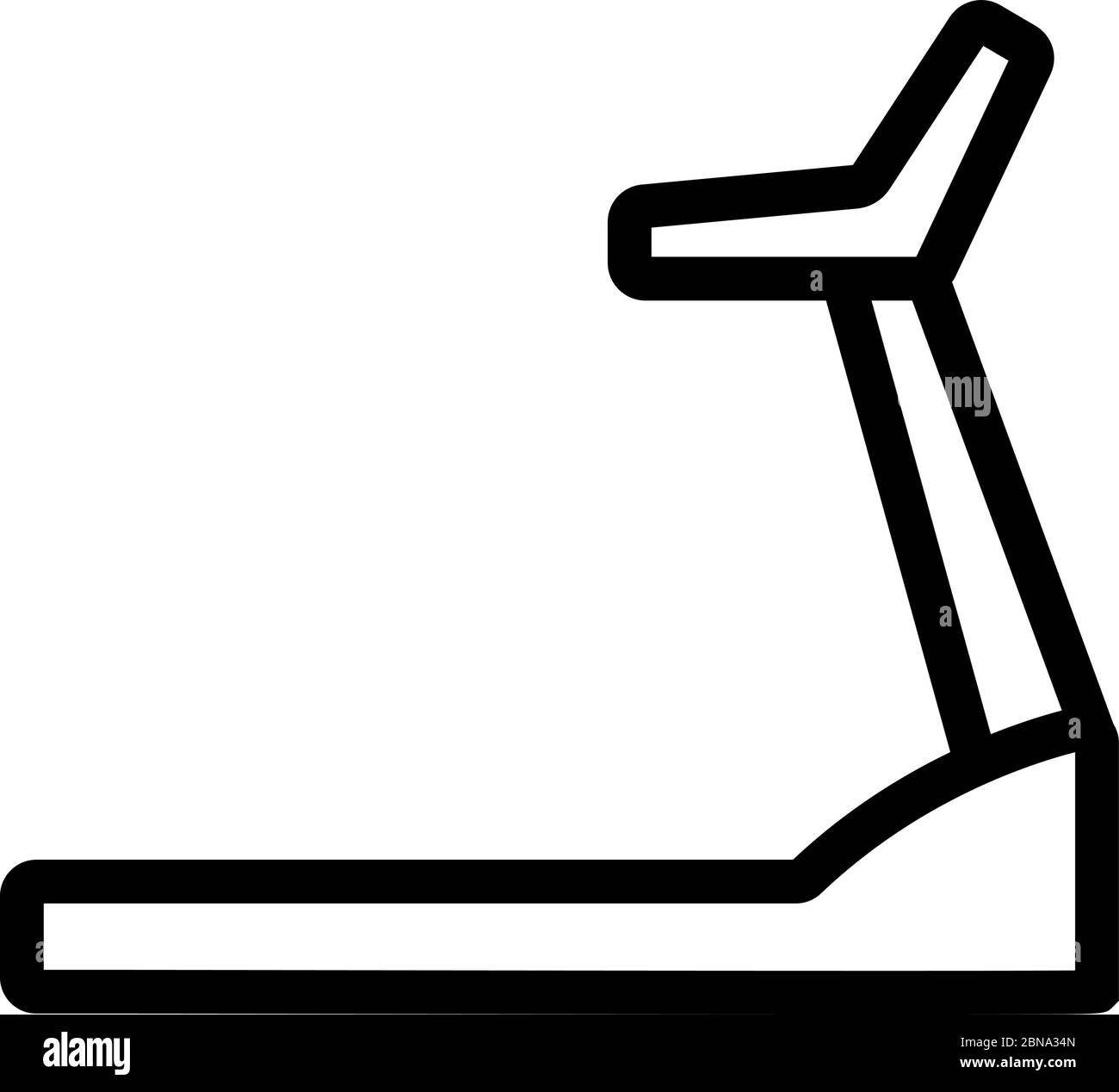mechanical treadmills icon vector outline illustration Stock Vector ...