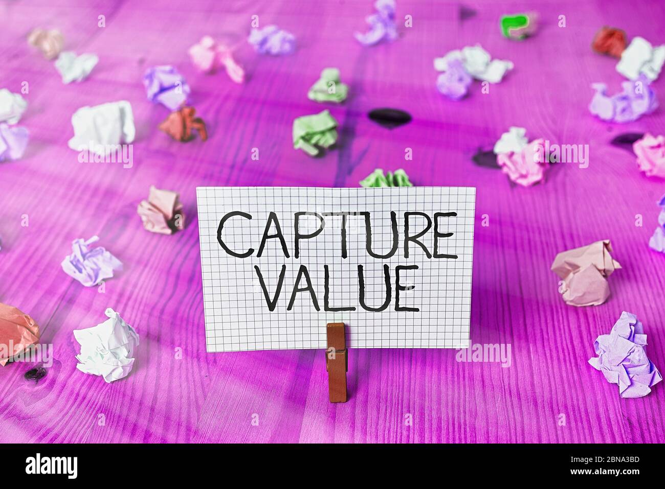 Text sign showing Capture Value. Business photo showcasing Customer ...