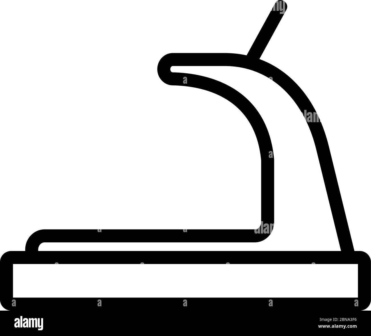 magnetic treadmill icon vector outline illustration Stock Vector Image ...