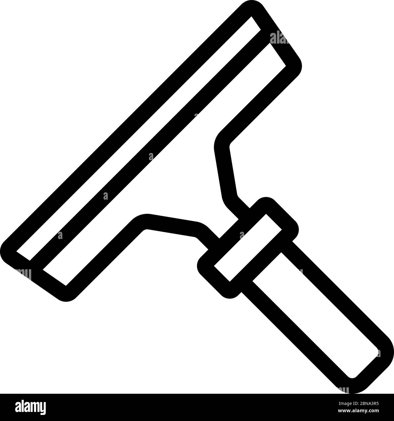 microfiber mop with adjustable handle icon vector outline illustration ...