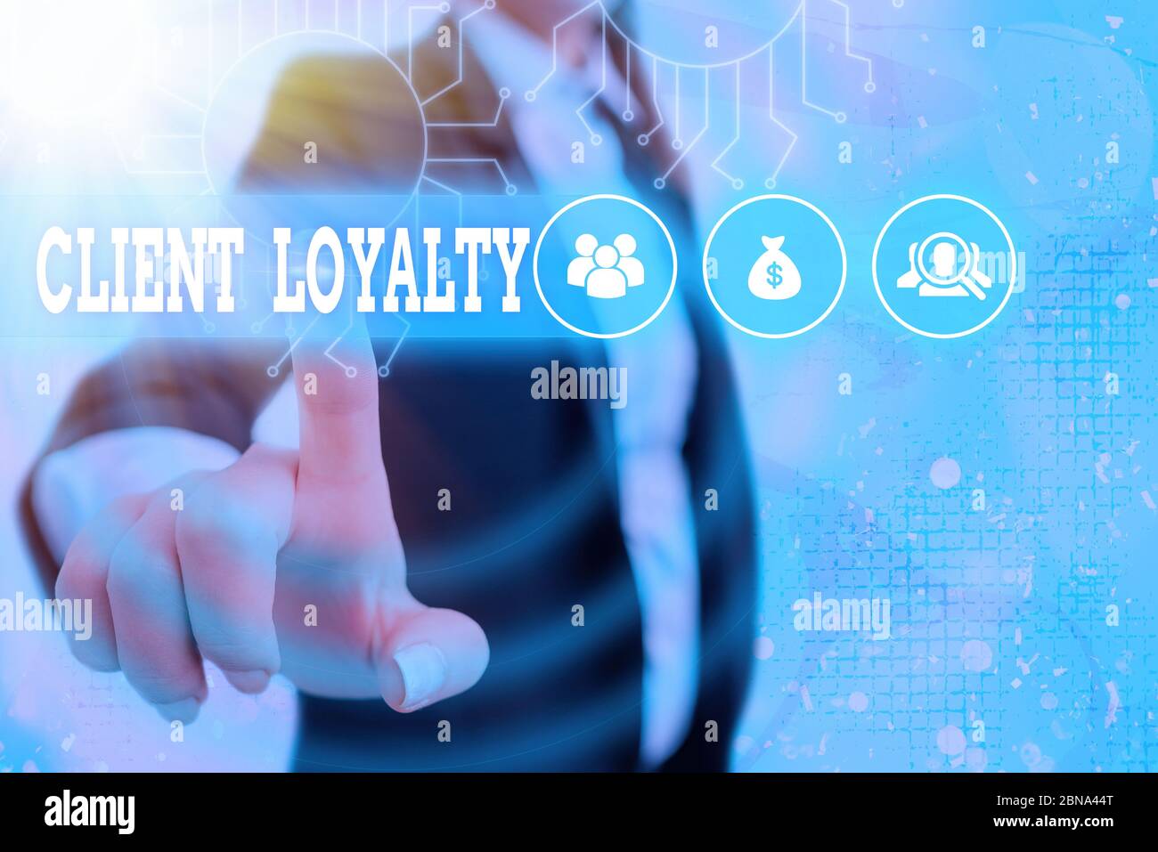 Writing note showing Client Loyalty. Business concept for The result of ...