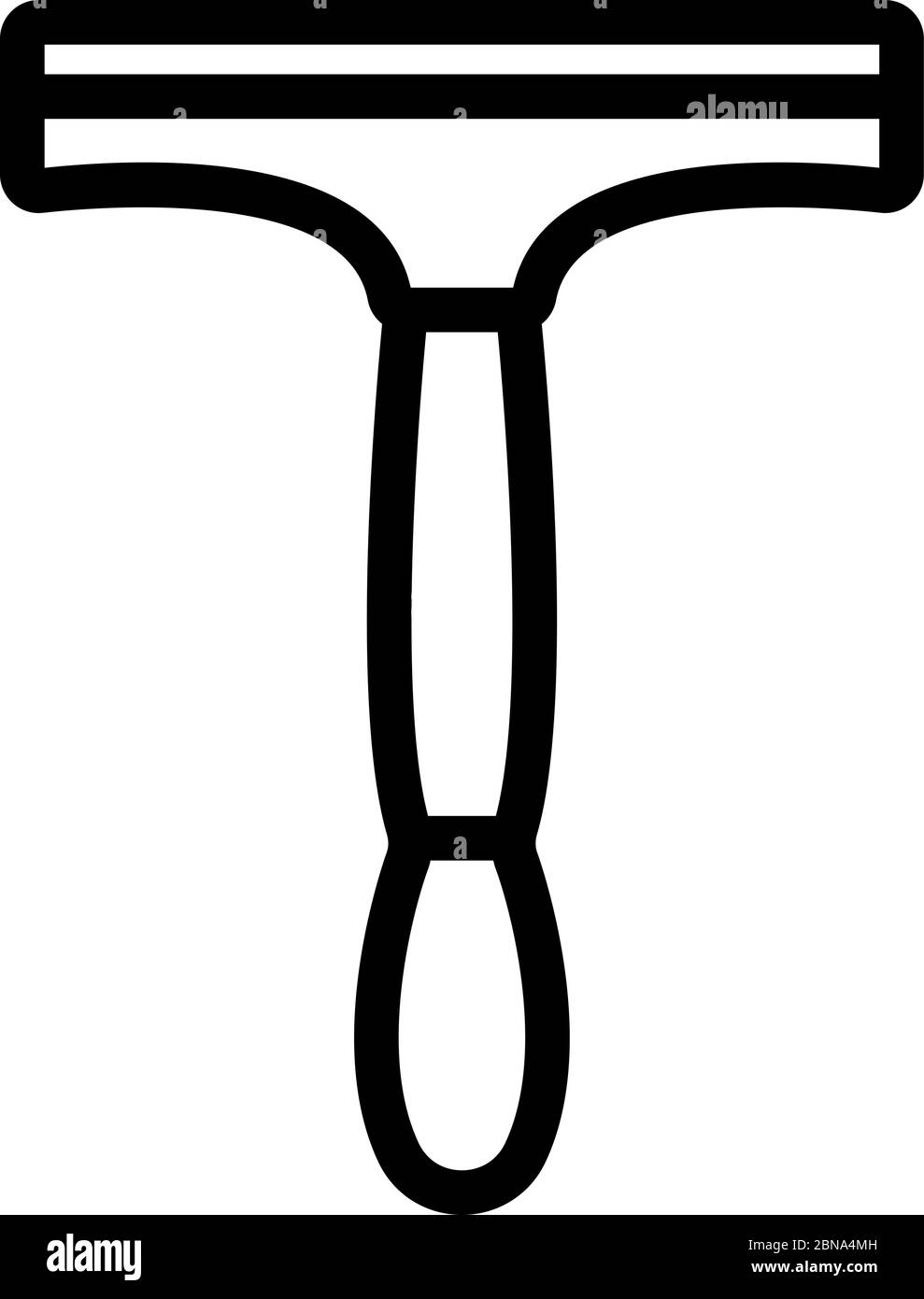 mop with handle icon vector outline illustration Stock Vector Image ...