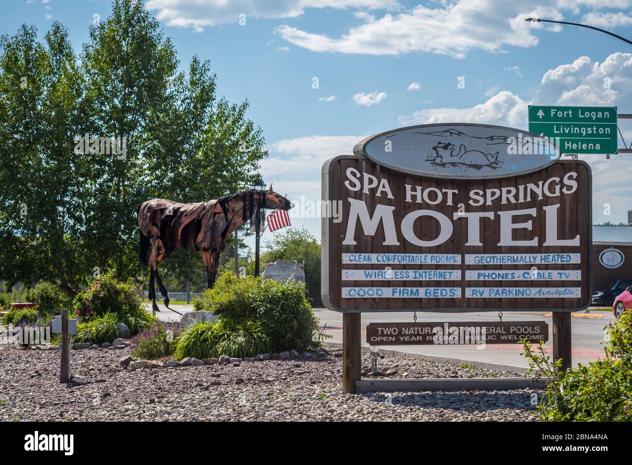 White Sulphur Springs, MT, USA - July 17, 2019: The Spa Hot Springs ...