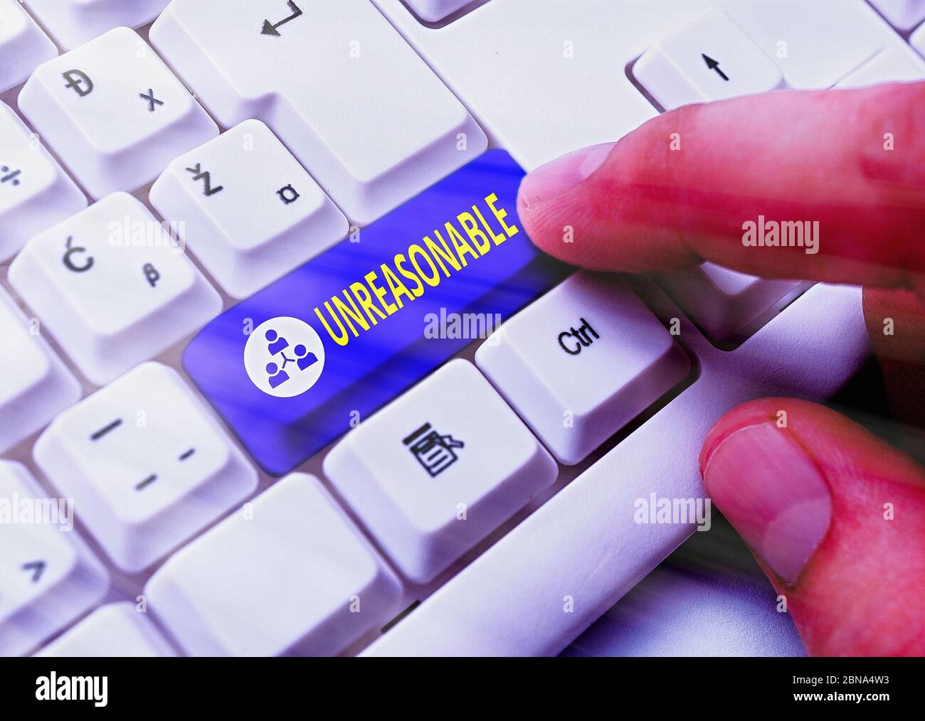 Text sign showing Unreasonable. Business photo showcasing Beyond the ...