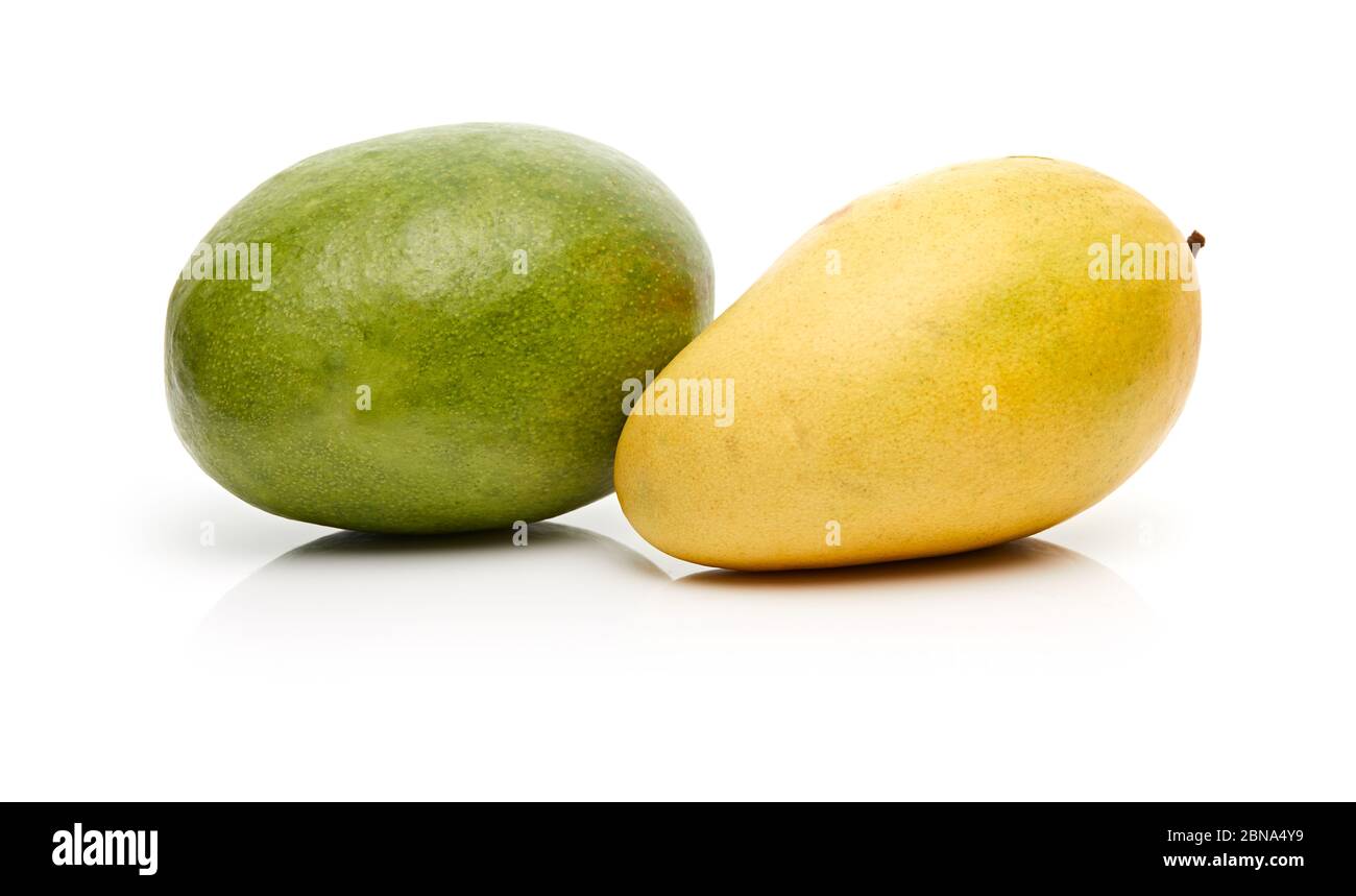 Mango Isolated on White Background Stock Photo - Alamy