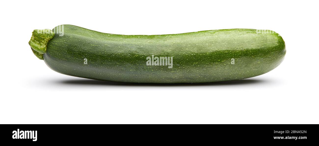 Zucchini Isolated on White Background Stock Photo - Alamy