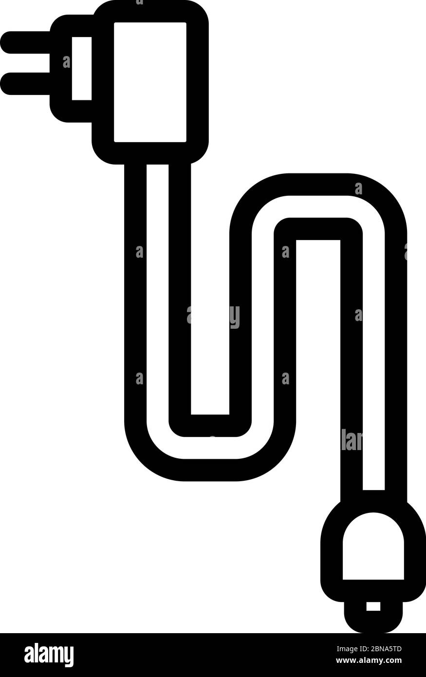 cord with plug icon vector outline illustration Stock Vector Image ...