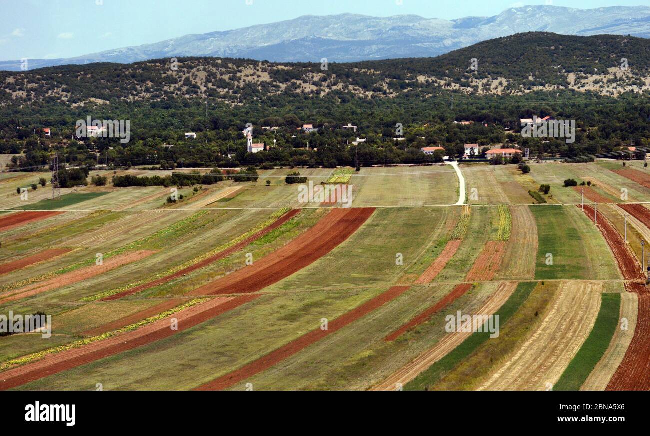 Agricultural landscapes in Croatia Stock Photo - Alamy